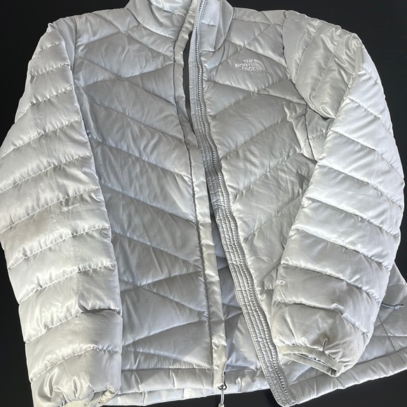 Jackets & Coats | The North Face Silver Puffer Jacket | Poshmark